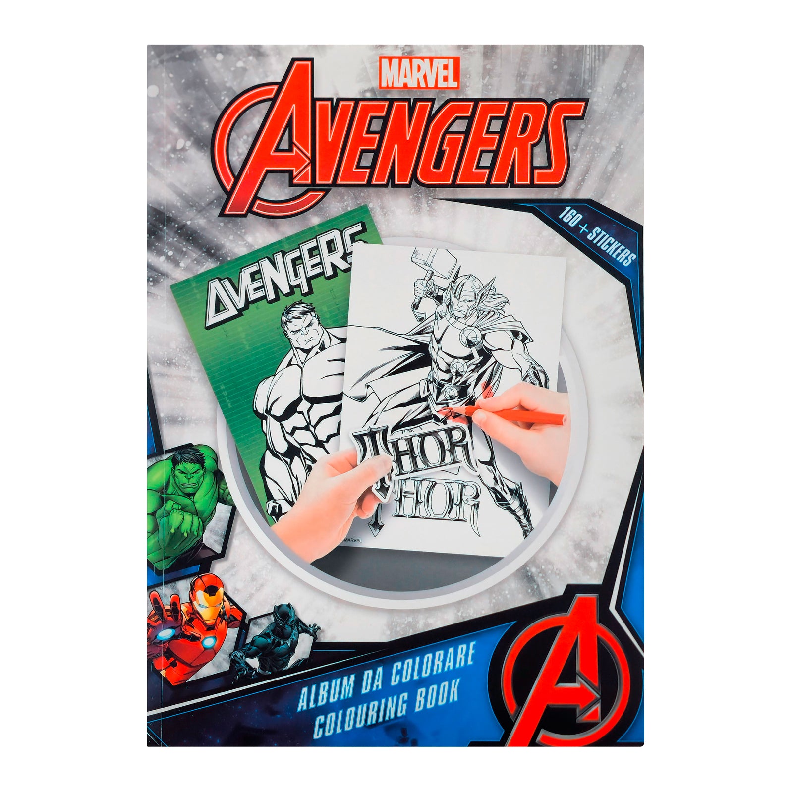 ALBUM DA COLORARE CON STICKERS AVENGERS – Girasole Home